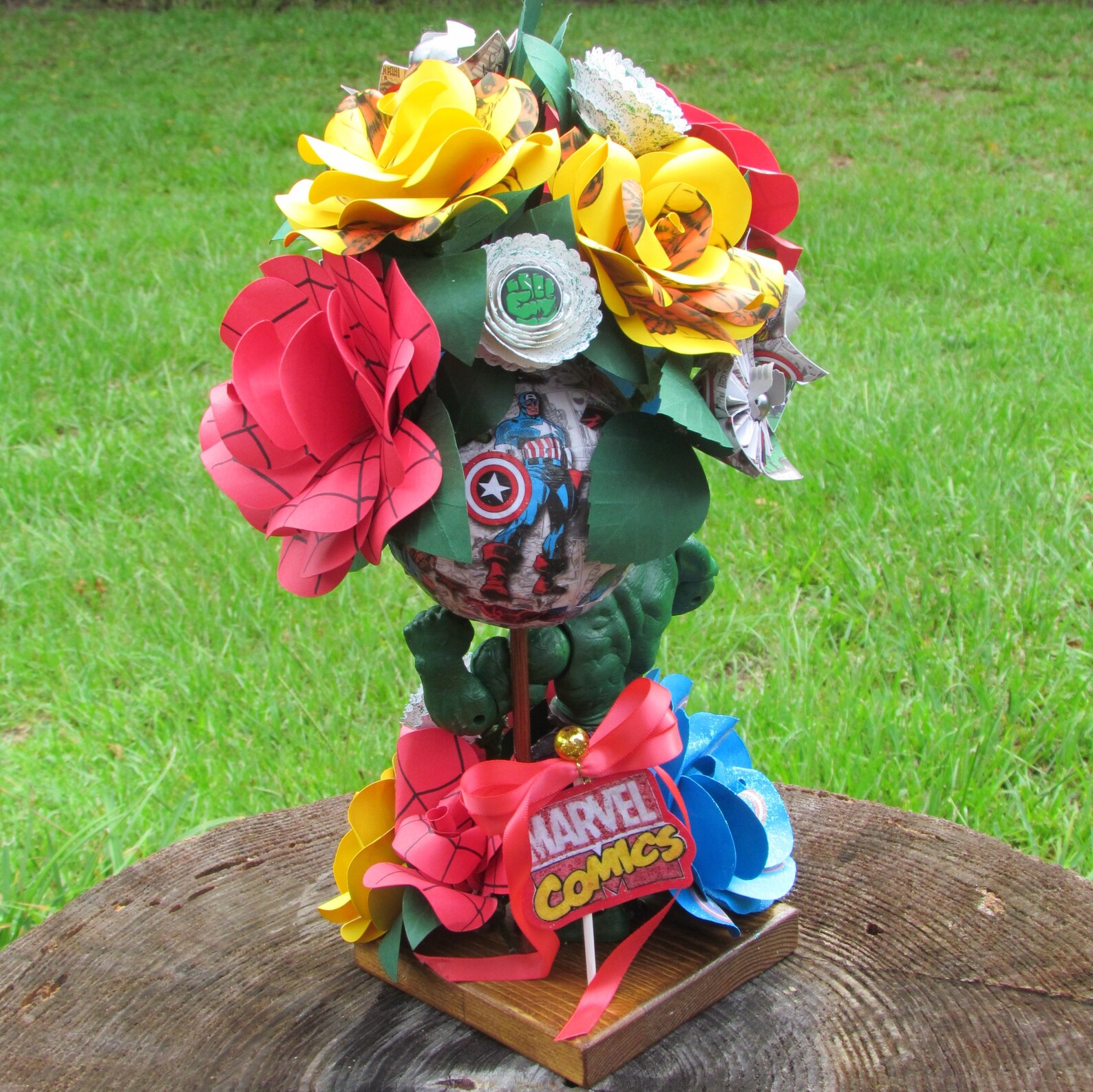 Marvel Comic Paper Floral Arrangement - Etsy