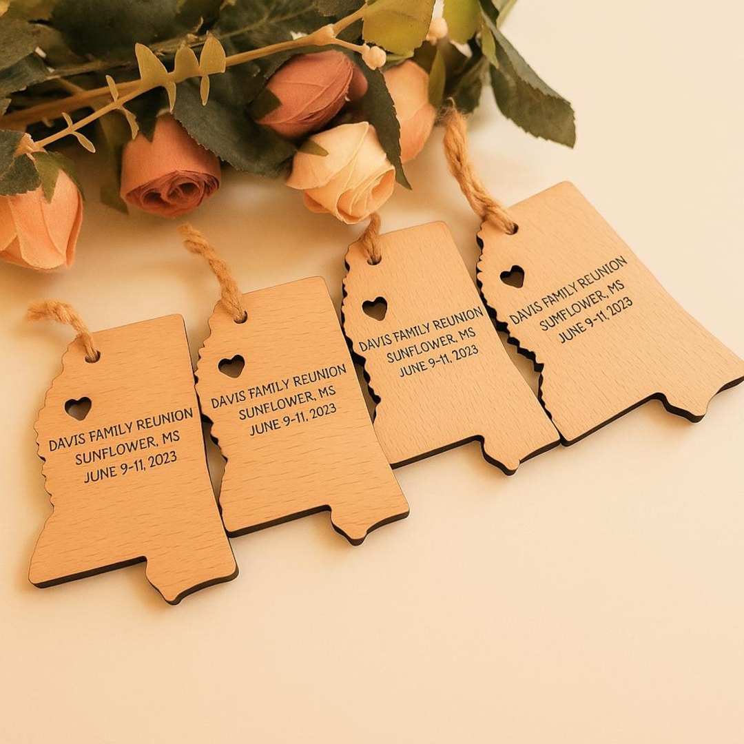 Personalized Family Reunion Favor: Engraved State Gathering Magnet ...