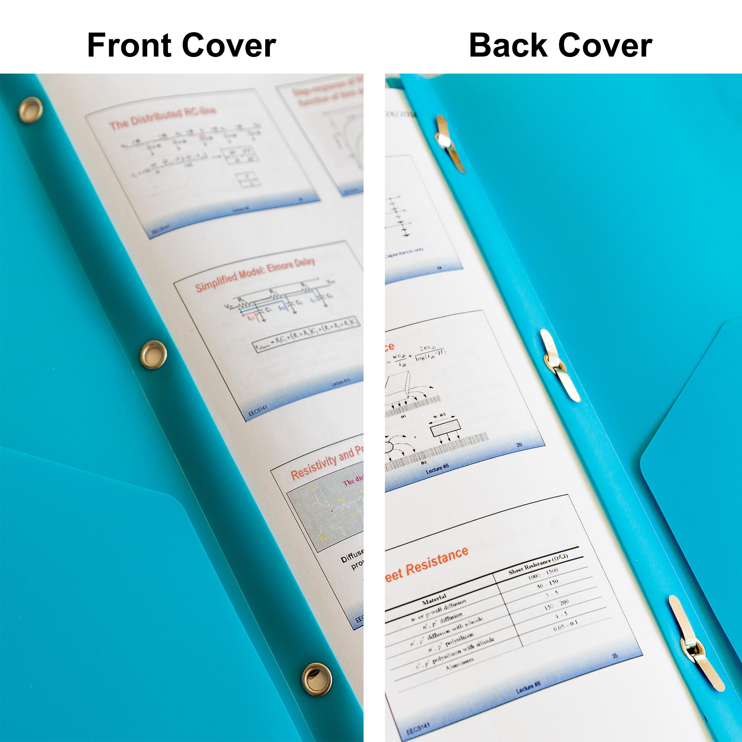 Home & Living Youngever 12 Pack Heavy Duty Plastic Two Pocket Folders ...