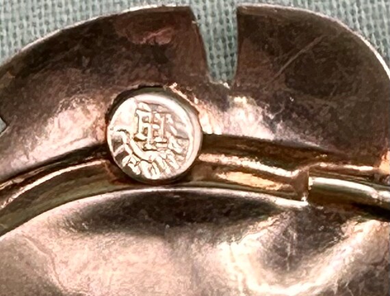 Harry Iskin Sterling Vermeil 1930s Floral Spray Brooc… - Gem