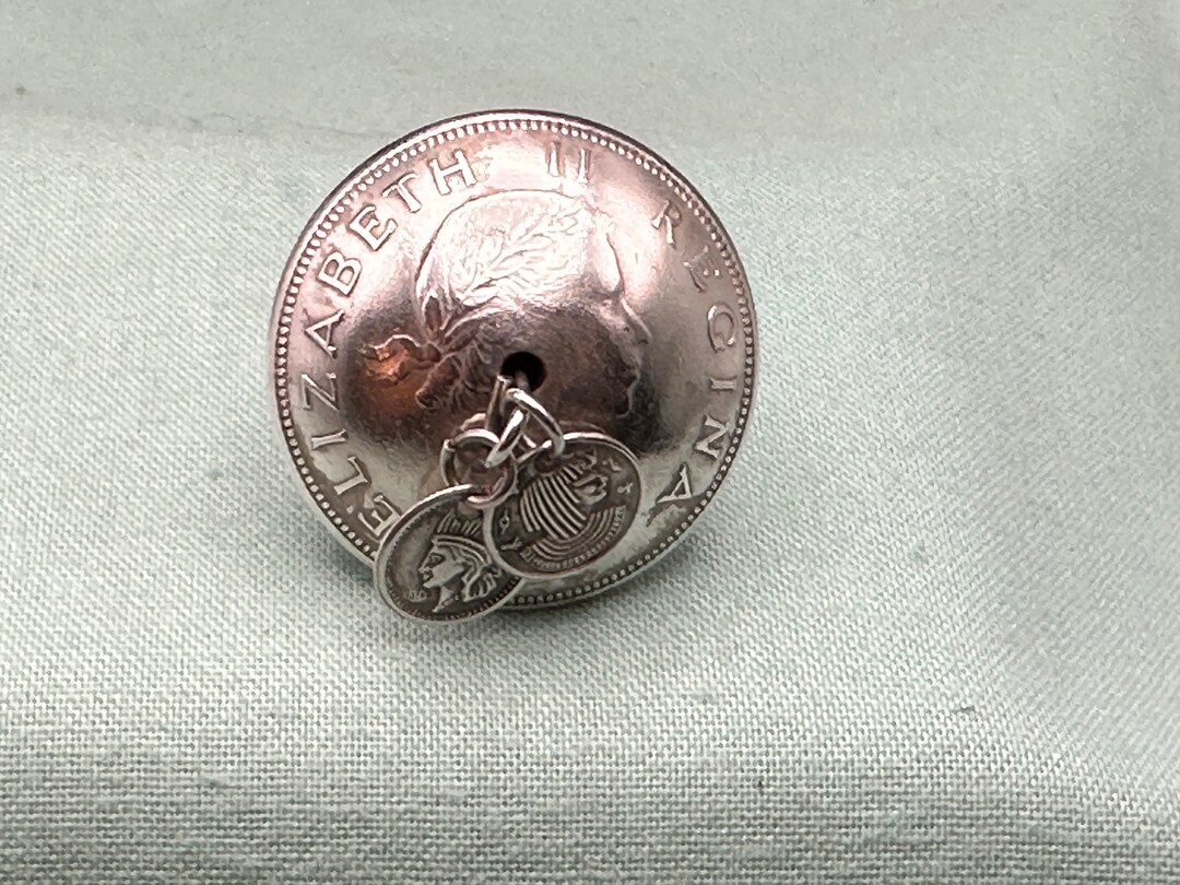 South African Ring 1959 Coin Ring Sterling Silver Suid-afrika Dome Ring ...