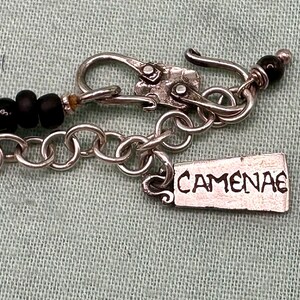 Janice Lee Ripley Camenae Necklace Pendant Onyx Red Coral Pendant on ...