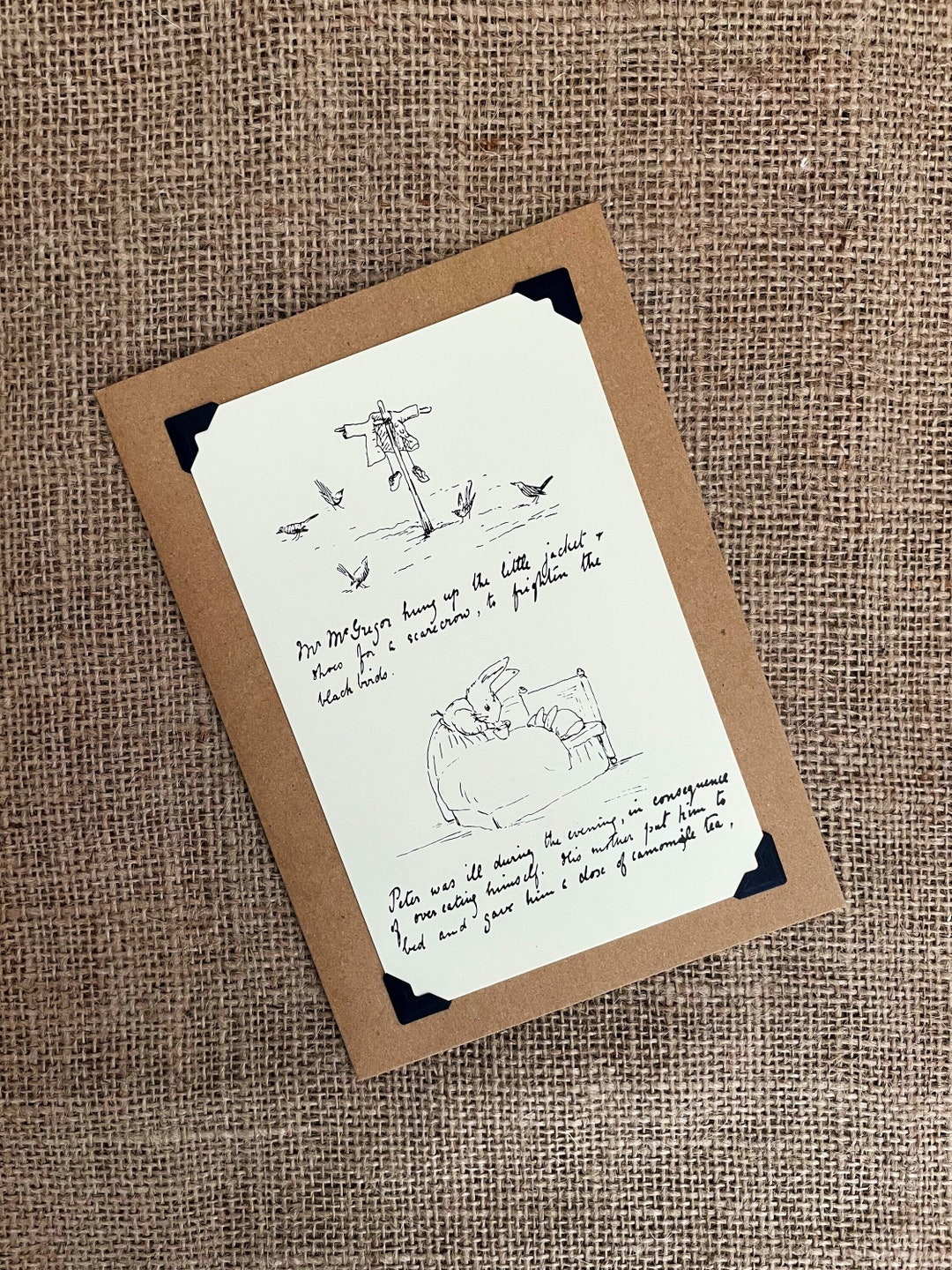 Handmade Get Well Card - Beatrix Potter - Peter Rabbit - Etsy