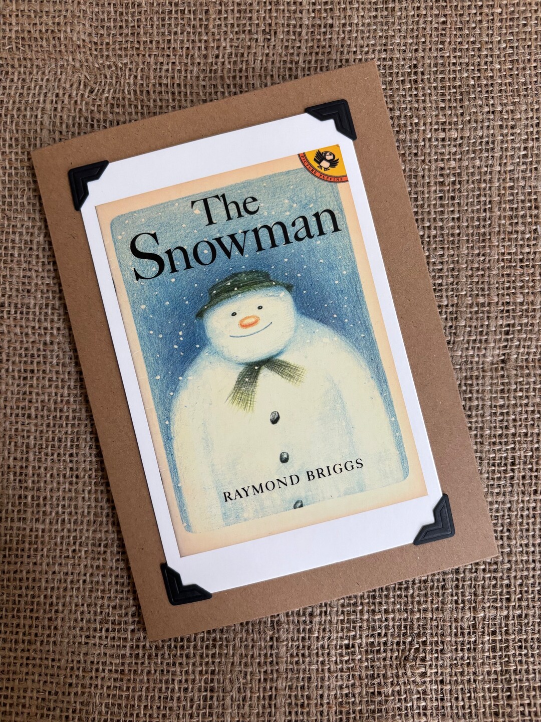 The Snowman Book Cover Handmade Christmas Card - Etsy