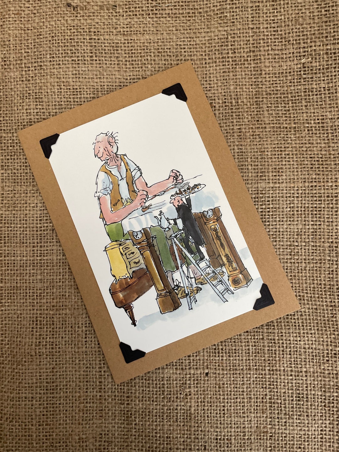 Handmade Birthday Greeting Card the BFG Roald Dahl - Etsy UK