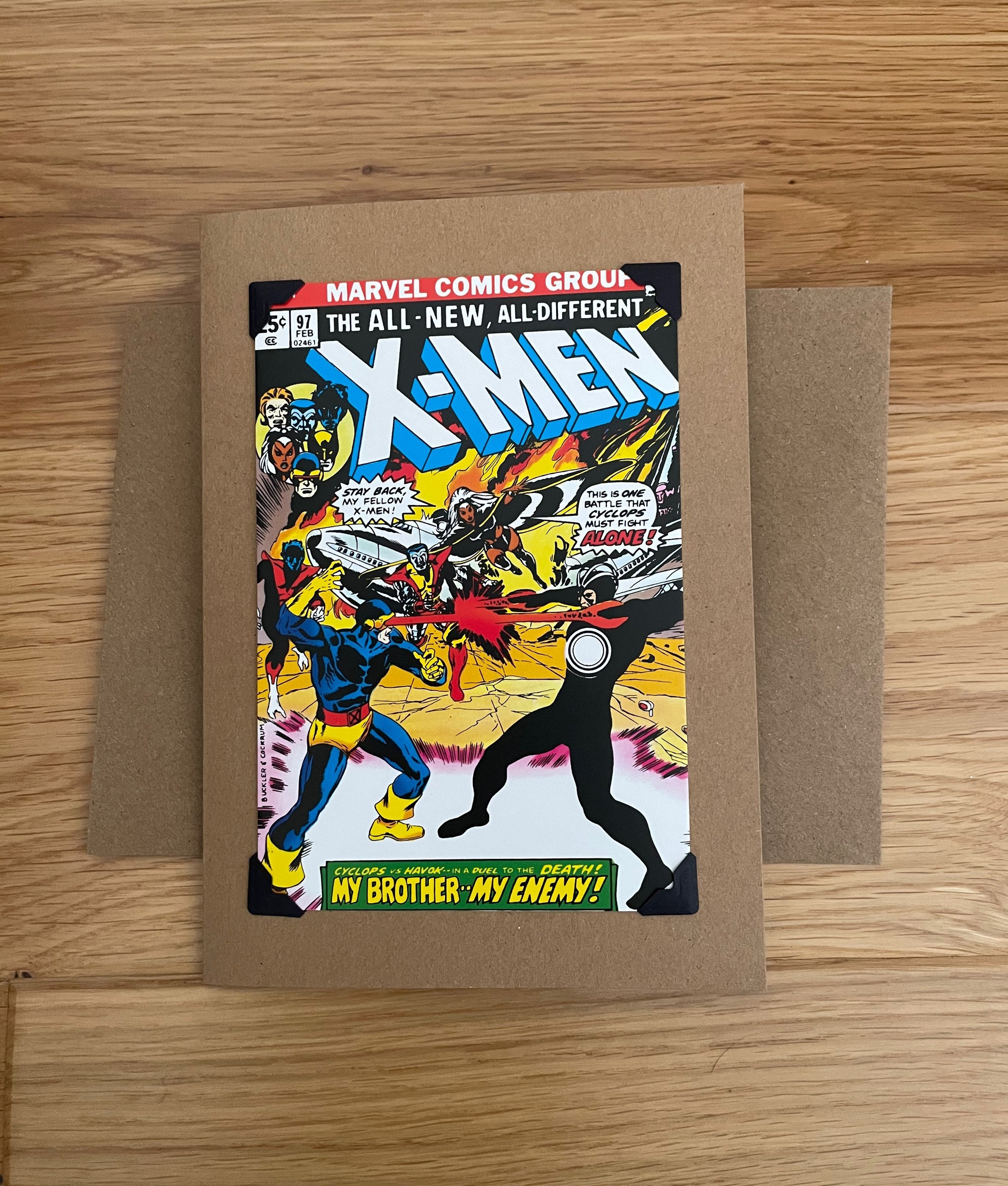 Handmade Greeting Card Marvel Comics X-Men | Etsy