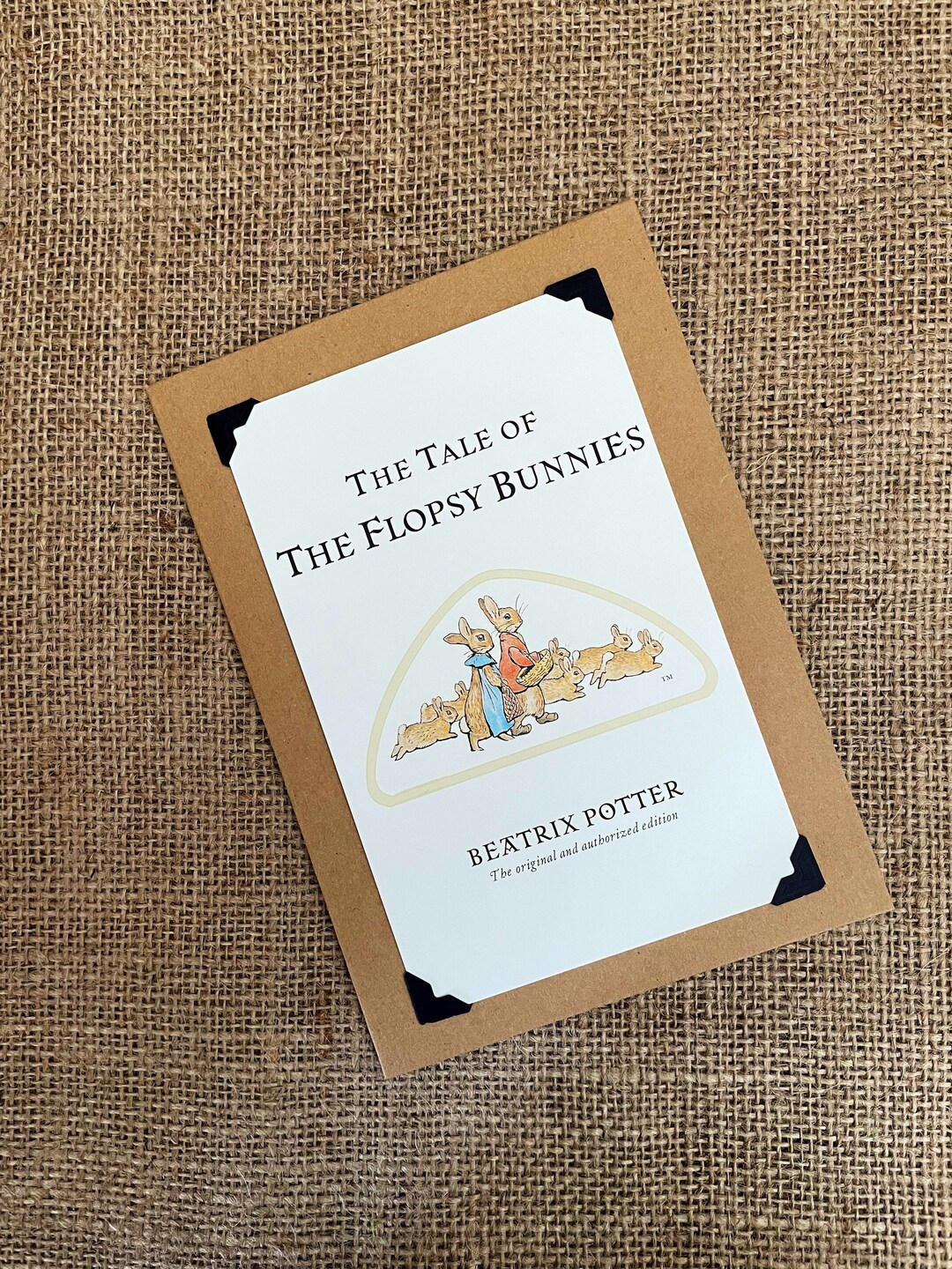 Handmade Birthday Greeting Card Beatrix Potter the Tale of the Flopsy ...