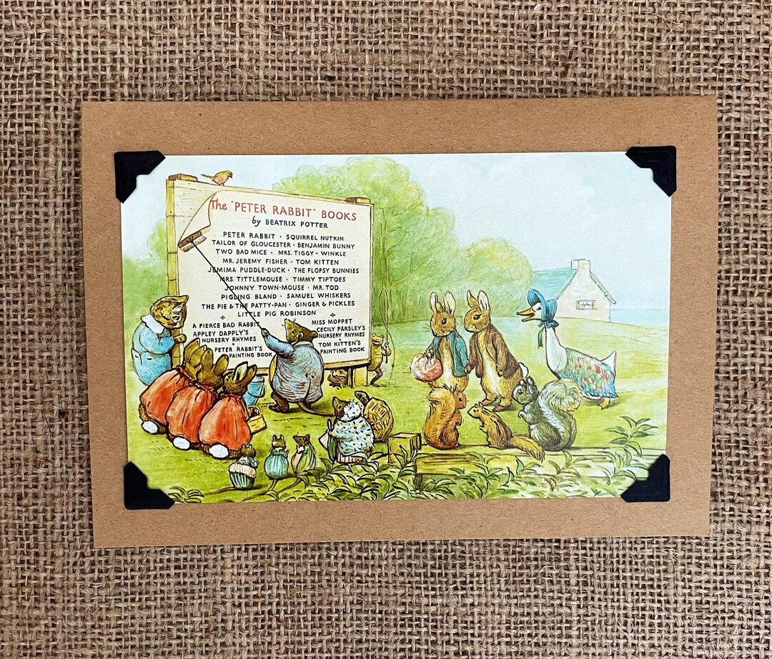 Handmade Birthday Greeting Card Beatrix Potter Peter - Etsy