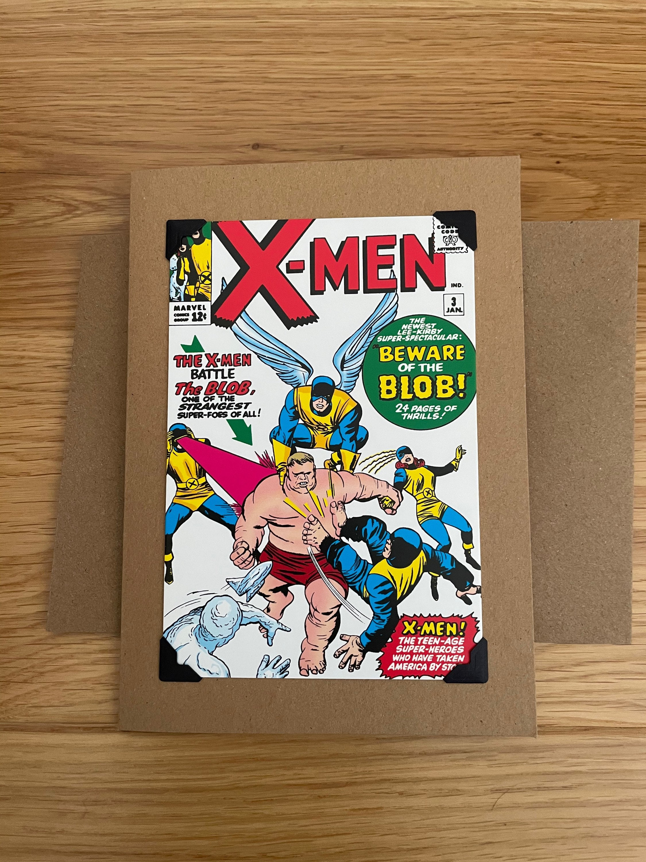 Handmade Greeting Card Marvel Comics X-Men | Etsy