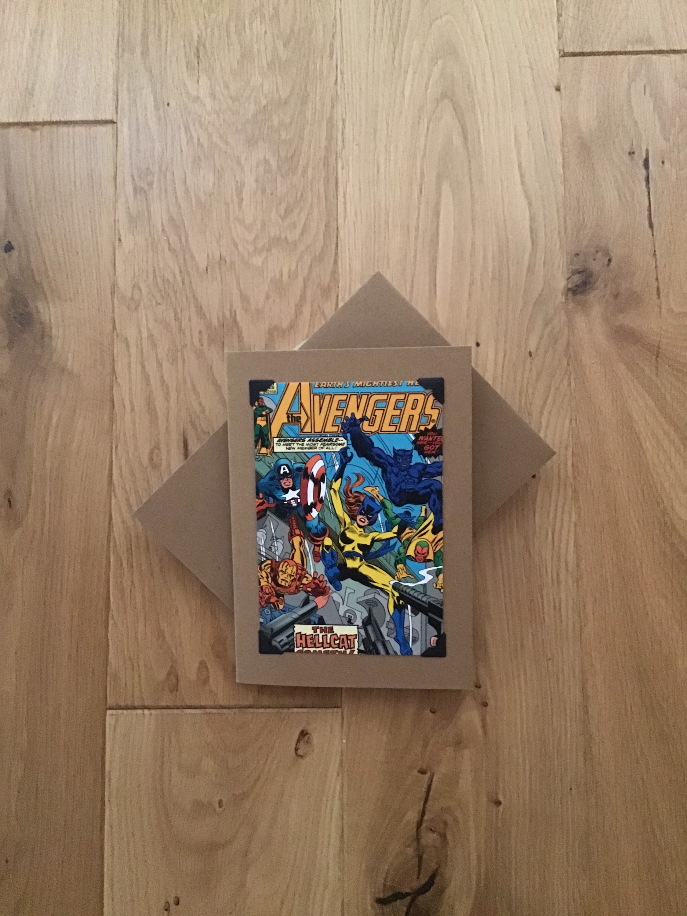 Handmade Greeting Card Marvel Comics The Avengers | Etsy