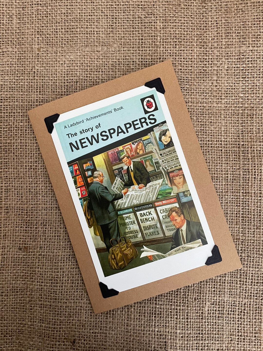 Ladybird Book Cover Handmade Birthday Greeting Card the Story of ...