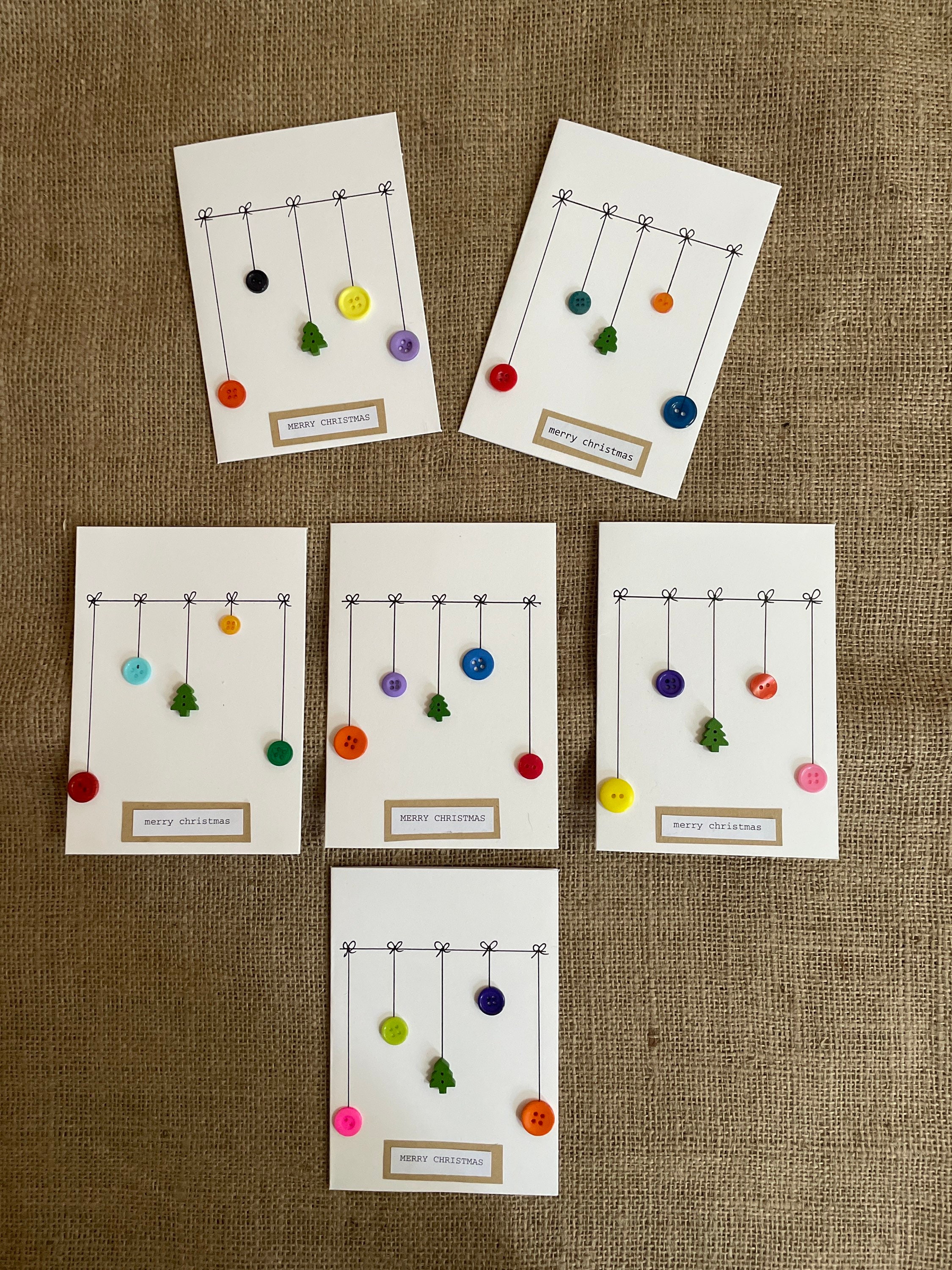 Pack of 6 Handmade Christmas Cards. Deck the Halls - Etsy