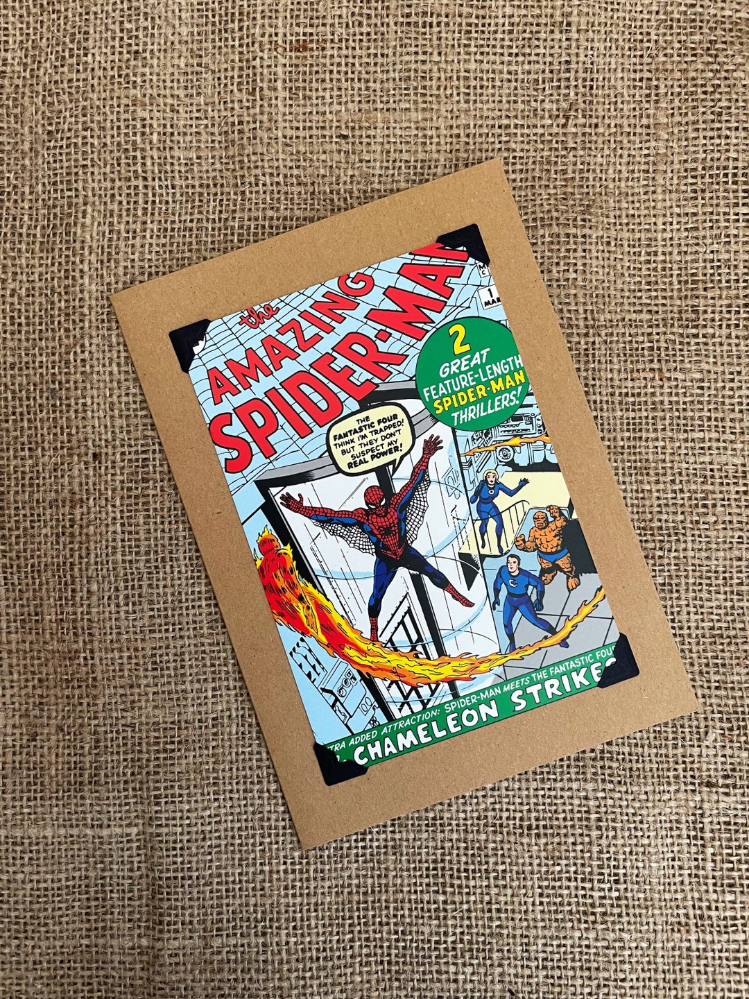 Handmade Greeting Card - Marvel Comics - Spider-man - Etsy