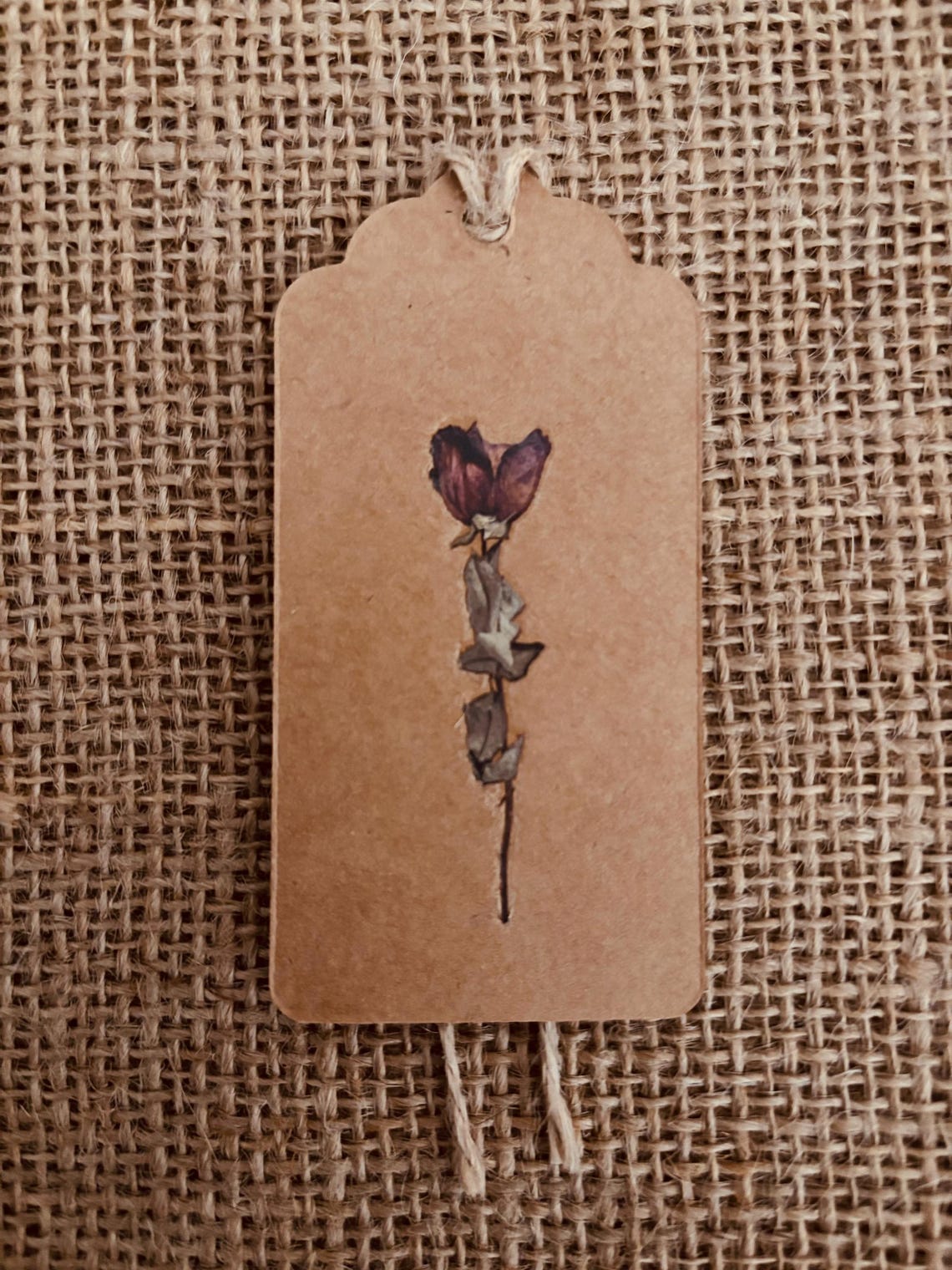 Pack of 6 Handmade Floral Gift Tags - Etsy