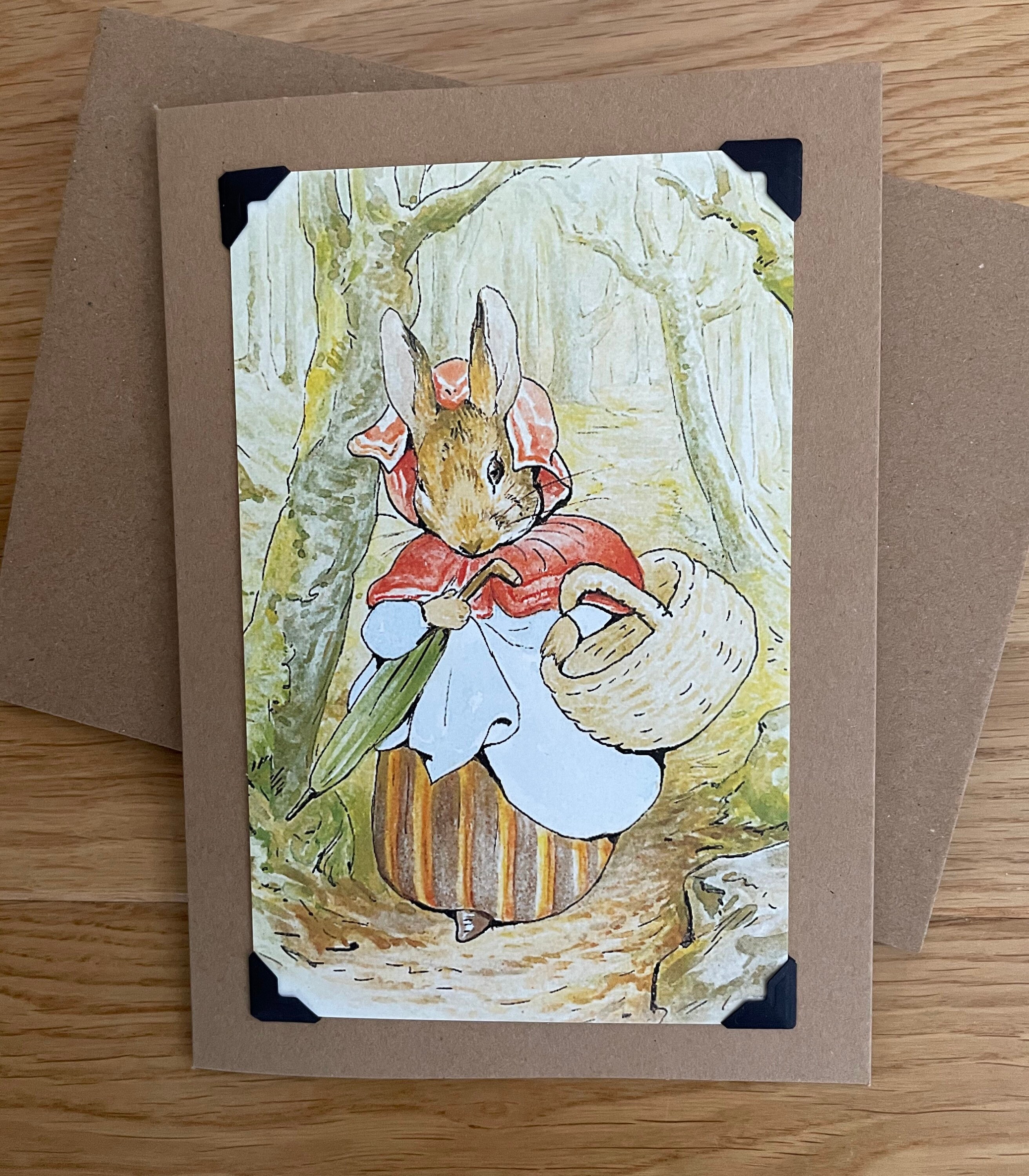 Handmade Birthday Greeting Card Beatrix Potter Flopsy | Etsy
