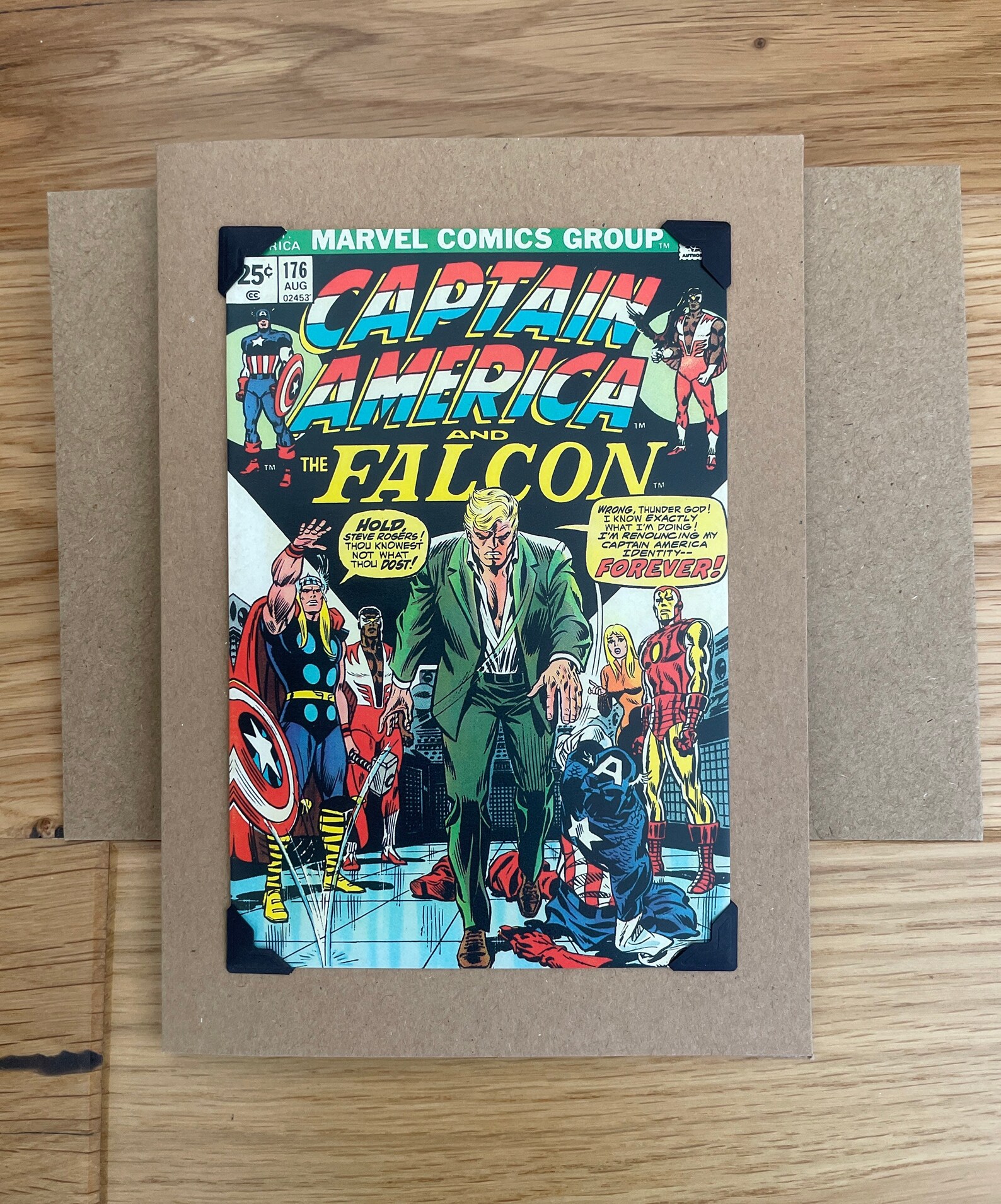 Handmade Birthday Greeting Card Marvel Comics Captain | Etsy