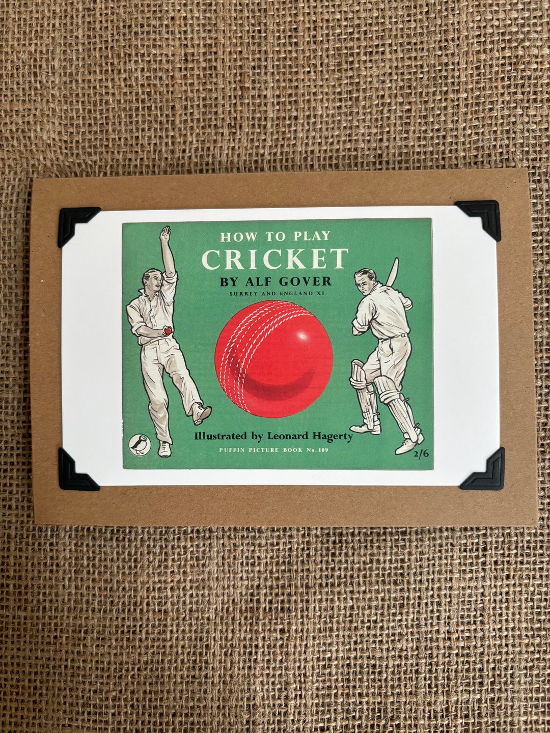 How to Play Cricket Book Cover Handmade Birthday Greeting Card - Etsy