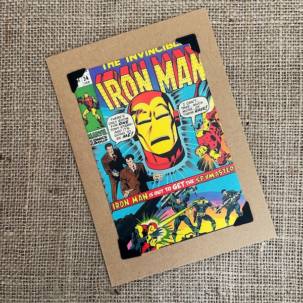 Iron Man Greeting Card - Etsy