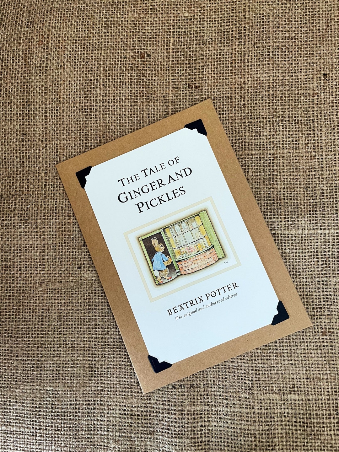 Handmade Birthday Greeting Card Beatrix Potter the Tale of Ginger and ...