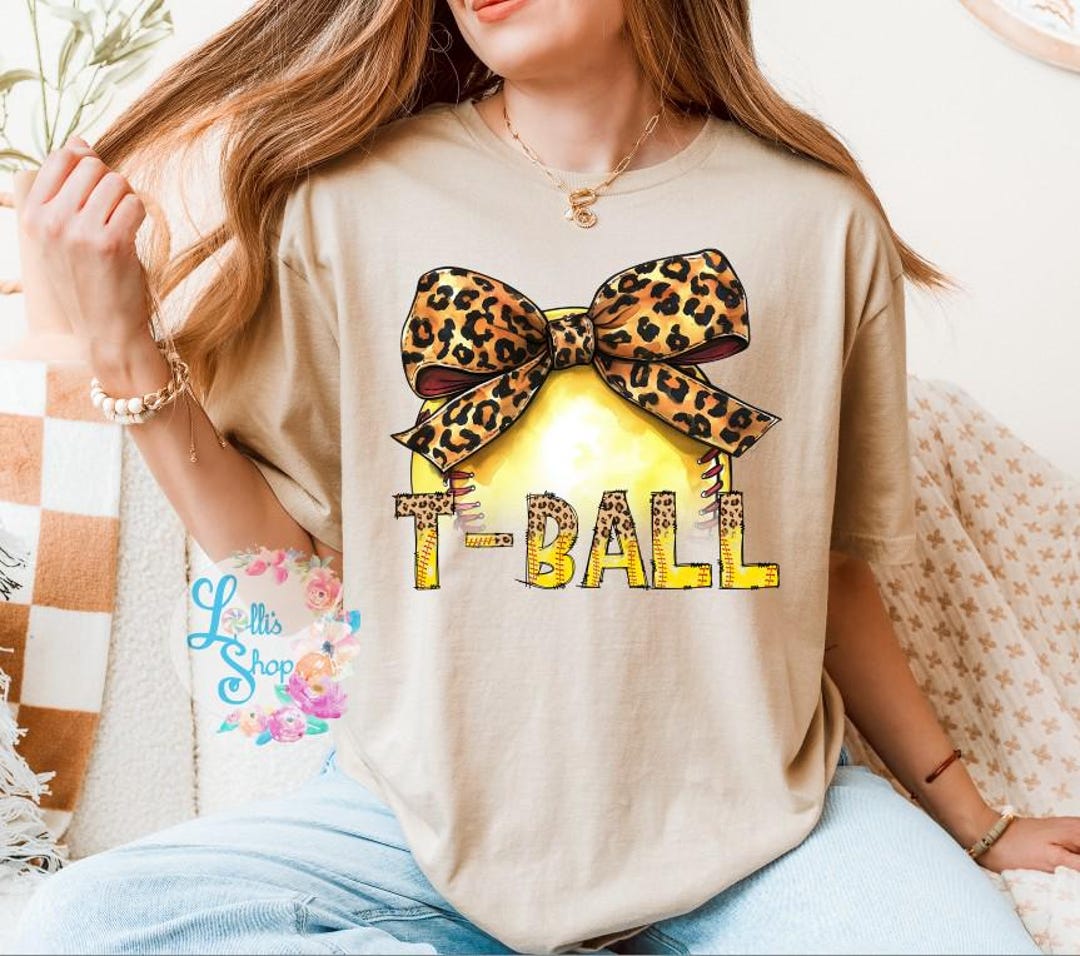 Softball, Leopard Print, T-ball, PNG, Digital Download - Etsy