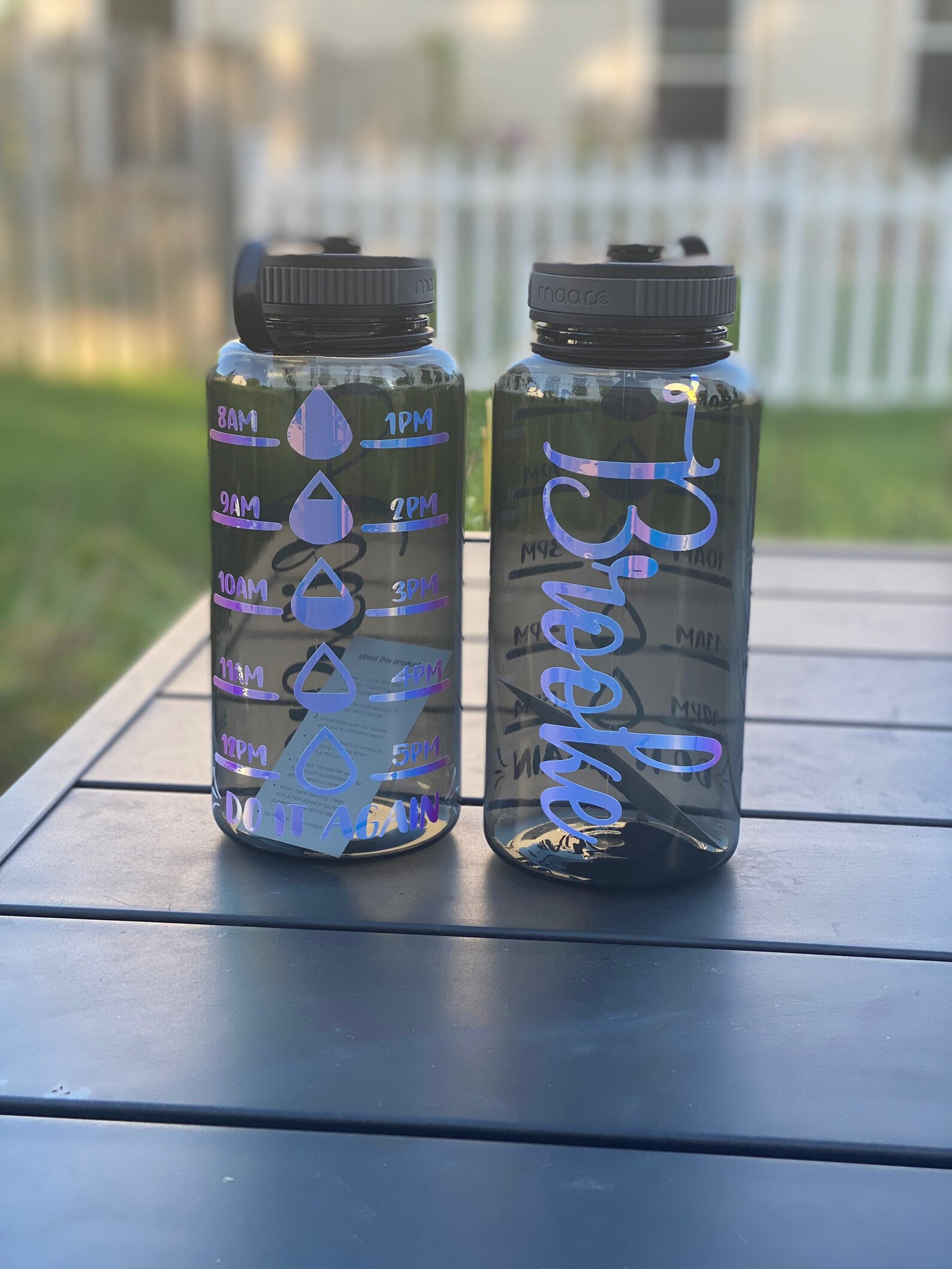 Water Bottle Tracker Water Bottle 34 Oz Water Bottle Heavy - Etsy