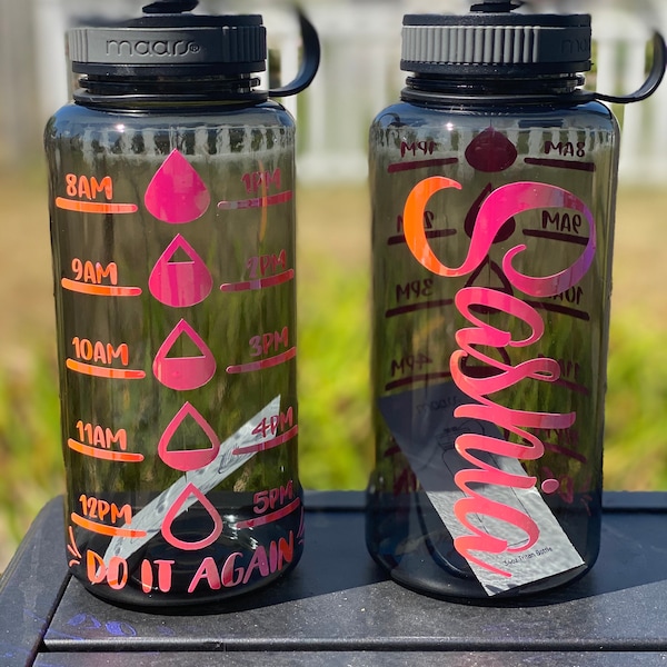 Water Tracker Bottle - Etsy