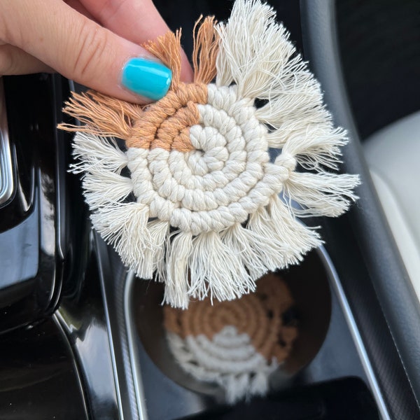 Macrame Coaster - Etsy