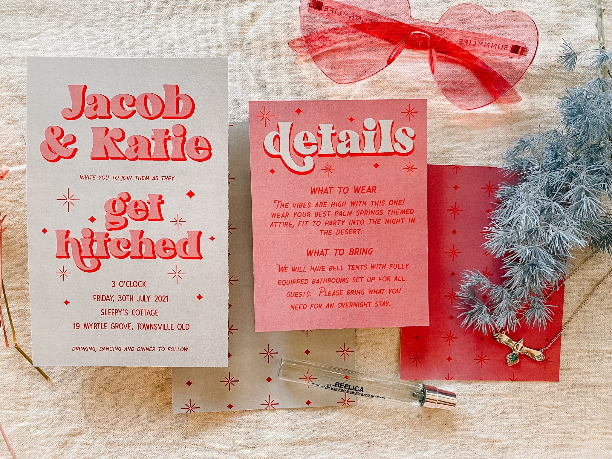 GOOD VIBRATIONS Wedding Invitation Digital Download for | Etsy