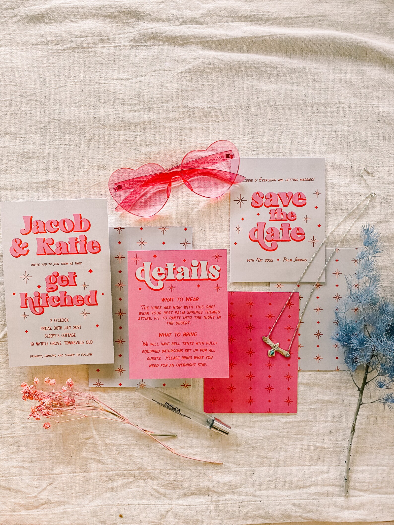 GOOD VIBRATIONS Wedding Invitation Digital Download for | Etsy