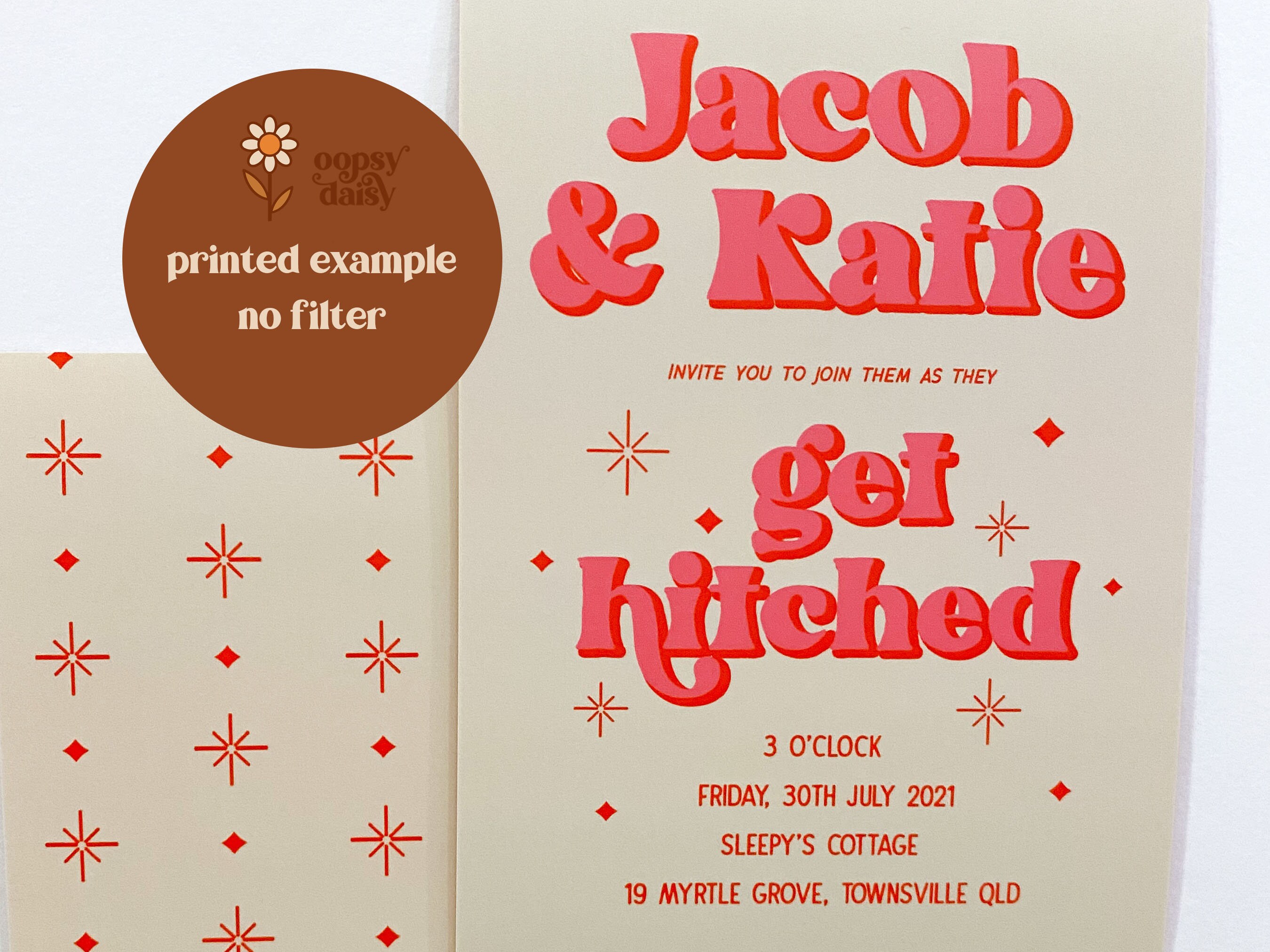 GOOD VIBRATIONS Wedding Invitation Digital Download for - Etsy Australia