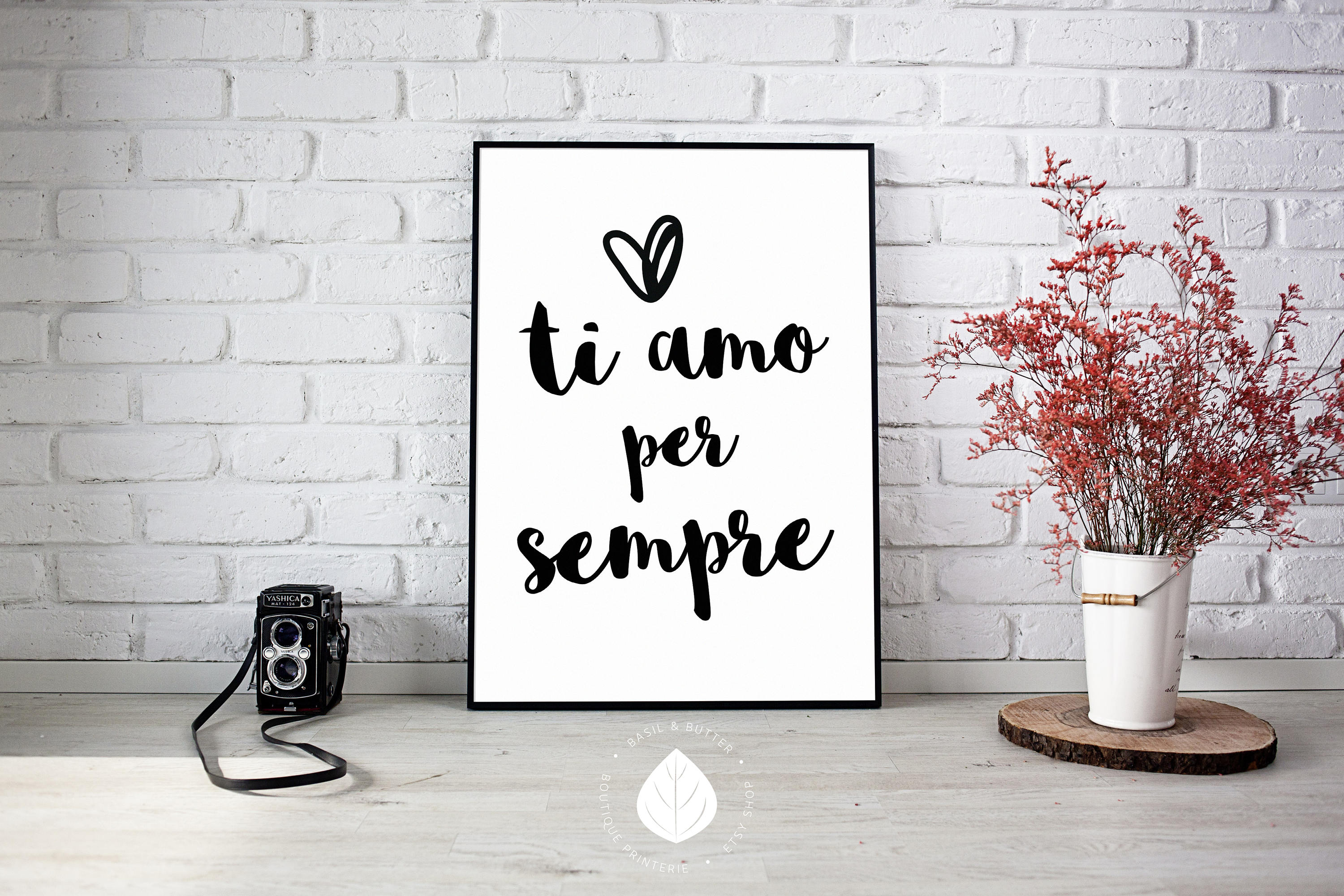 Ti Amo per Sempre Italian Art Print Printable Love Quote - Etsy