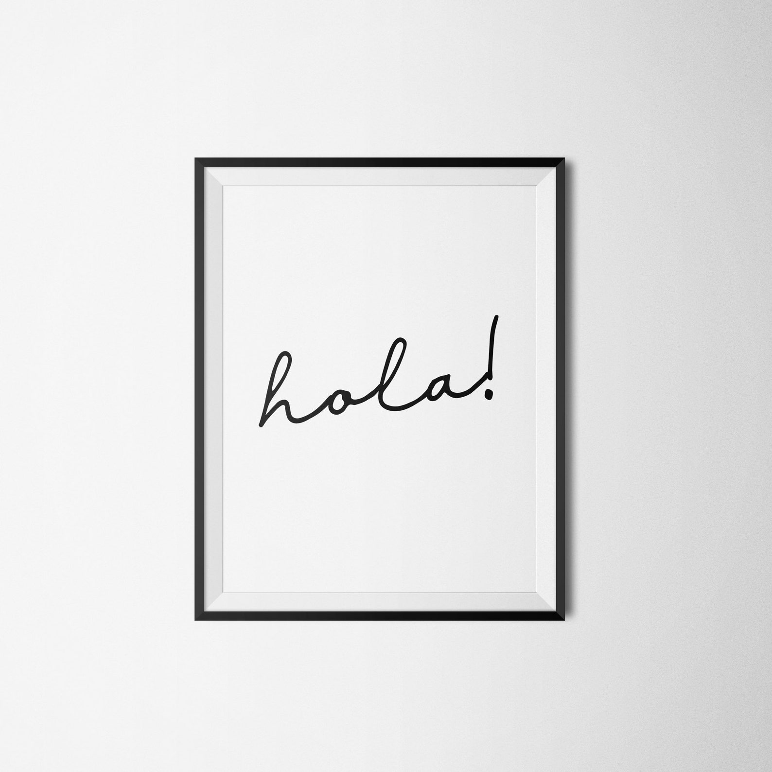 Cute Hola Spanish Printable Poster, Bar Cart Art, Minimalistic, Welcome ...
