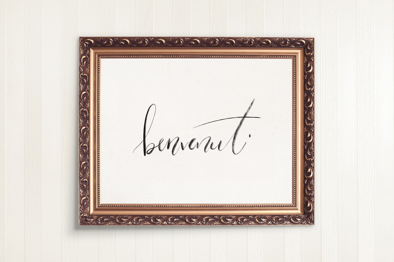 Italian Welcome Sign Benvenuti Printable Art, Cursive Welcome Poster ...