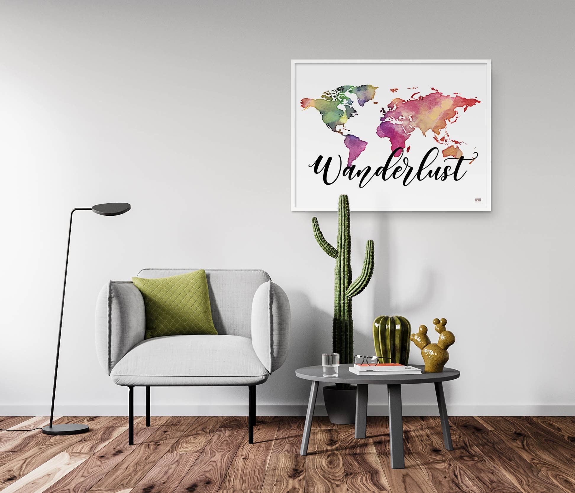Wanderlust Poster, World Map Poster, World Travel Map, Wanderlust Gift ...