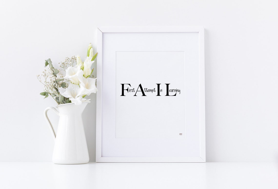 FAIL Acronym, Definition Print, Classrom Poster, Teacher Gift - Etsy