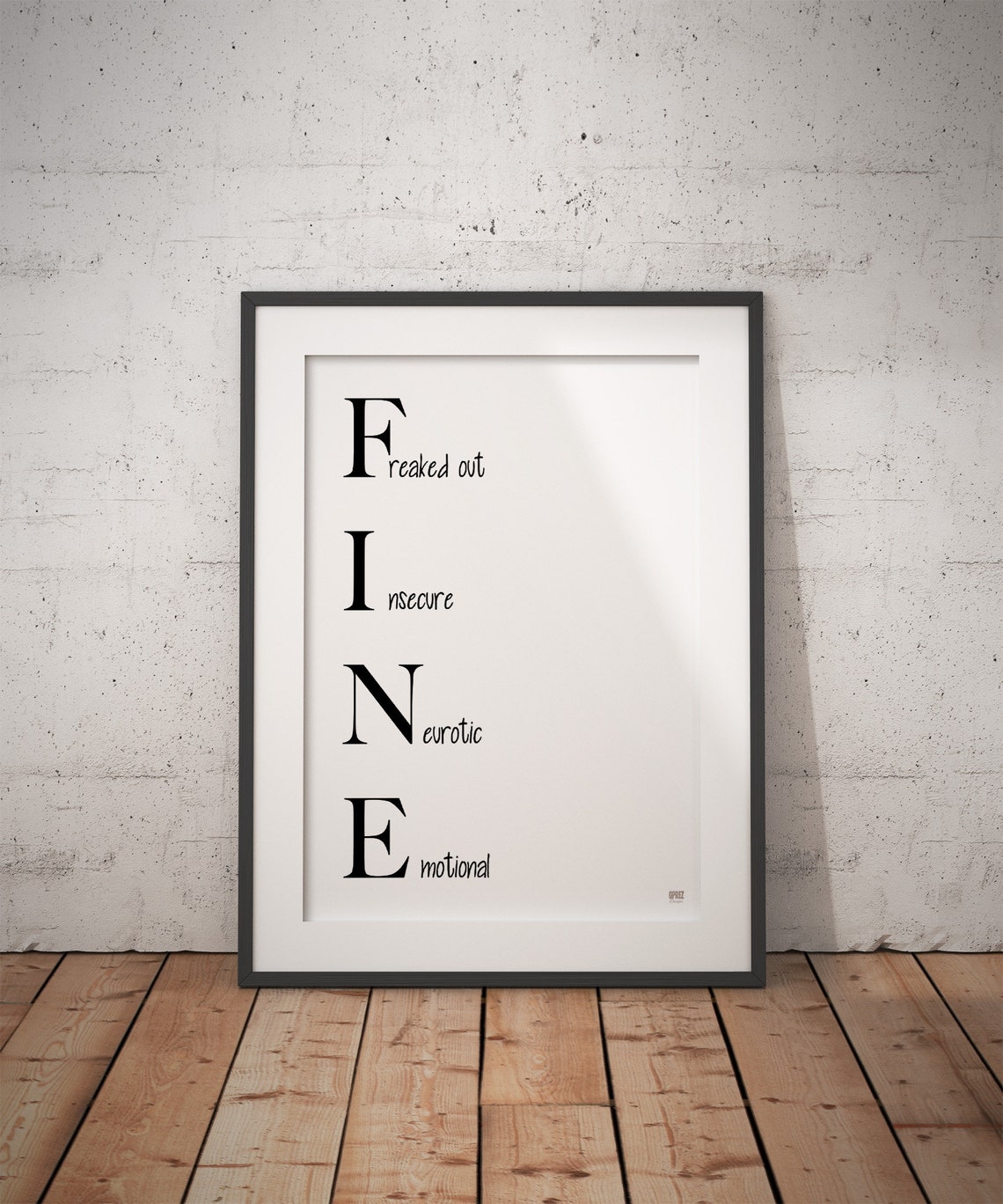 Fine Acronym, Movie Poster, Instant Download, Gifts Under 10 - Etsy