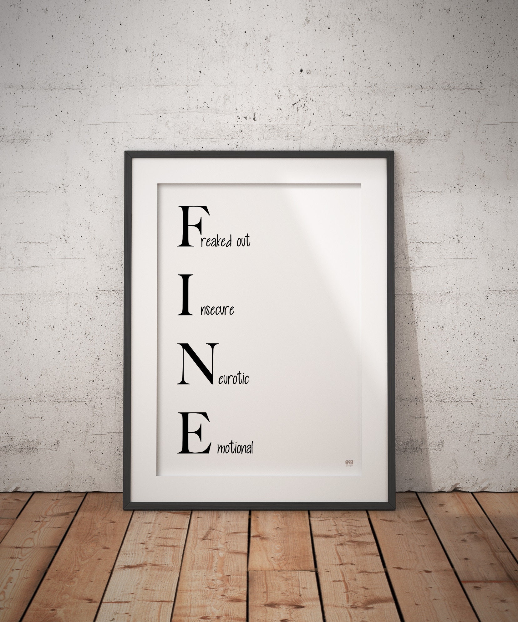 Fine Acronym Movie Poster Instant Download Gifts Under 10 Etsy