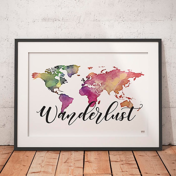 Wanderlust Poster - Etsy