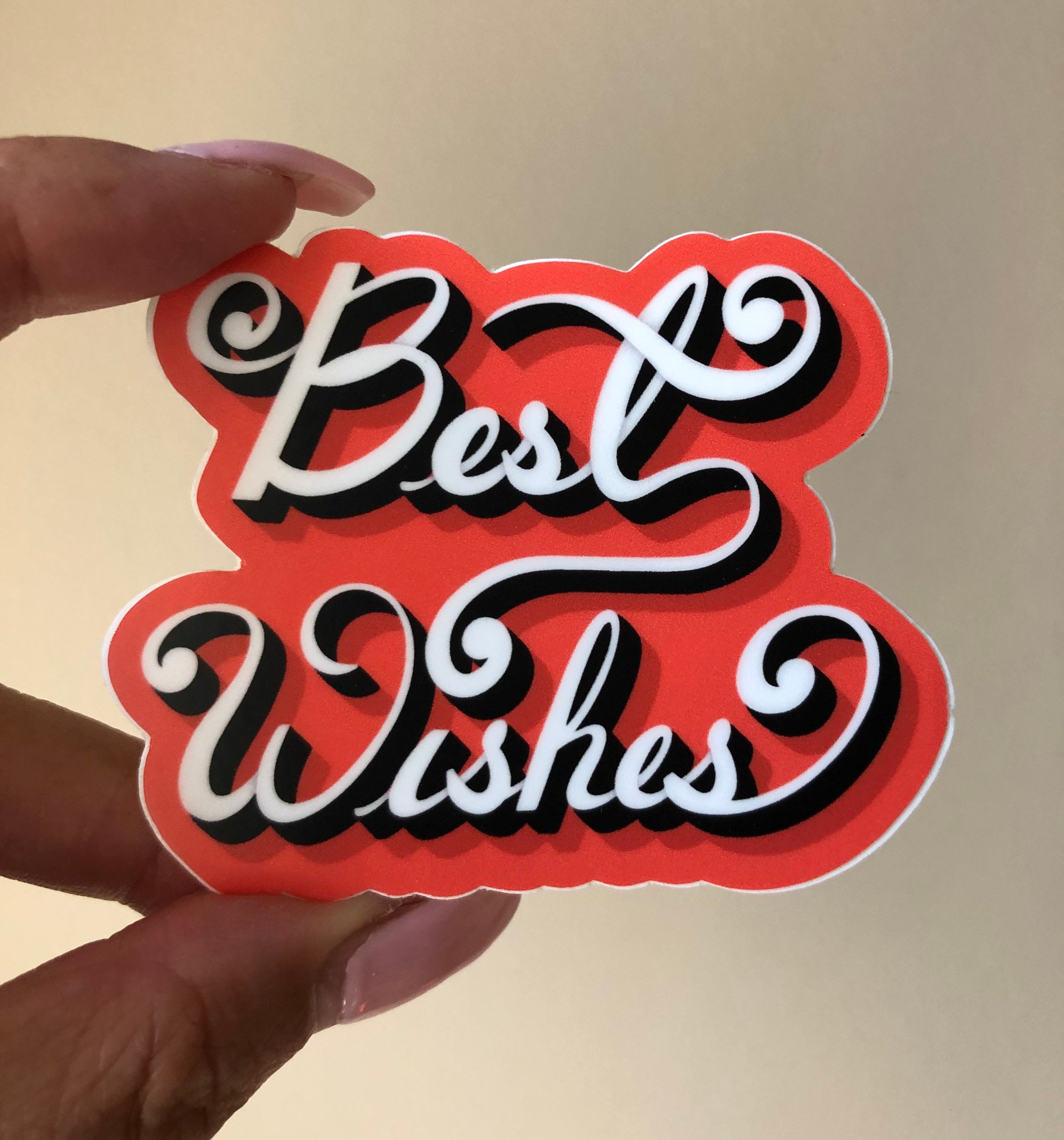 Best Wishes, Vinyl Sticker, Cool Stickers, David Rose Quote - Etsy