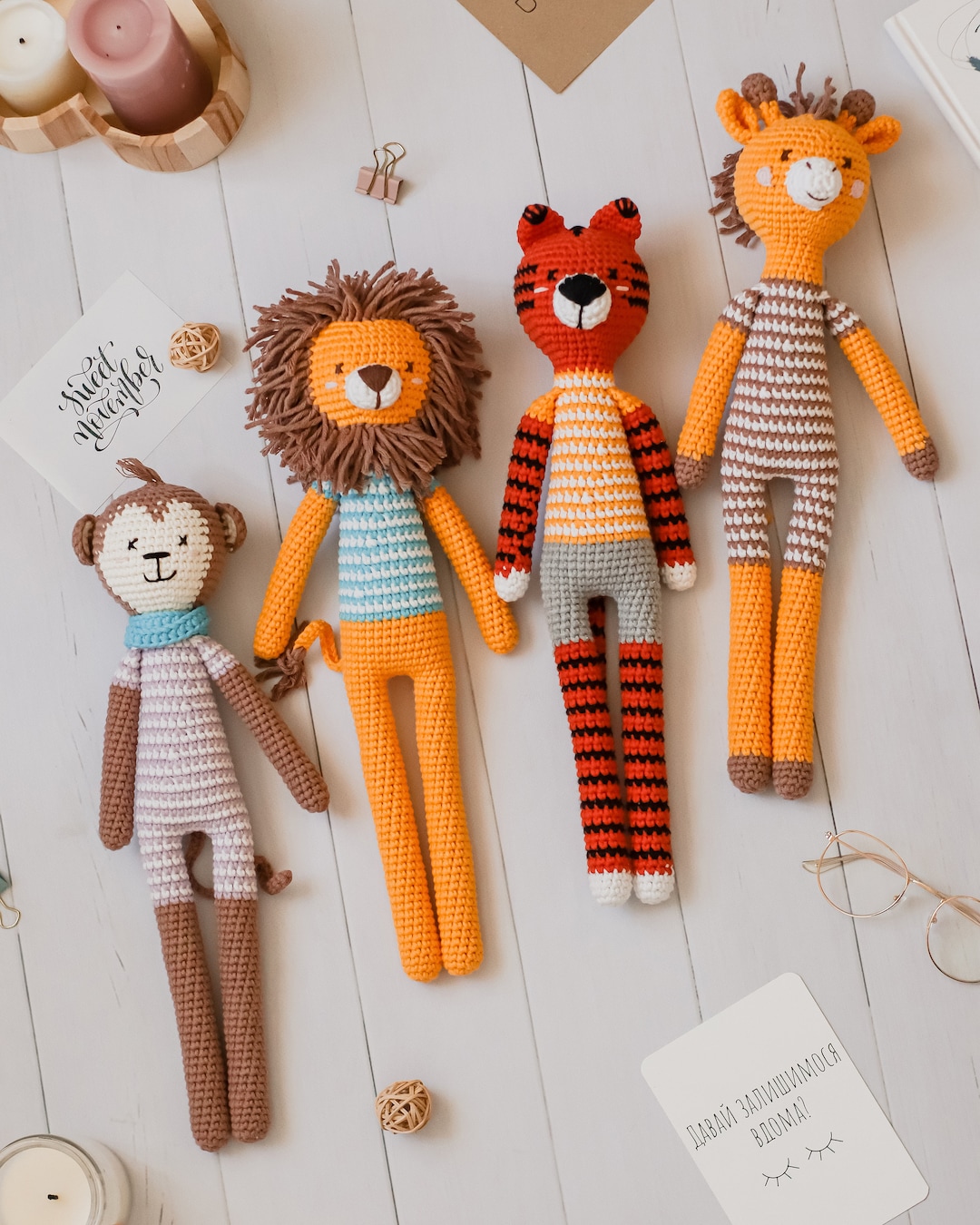 Crochet African Animals for Kids - Handmade Birthday Gifts With Love ...