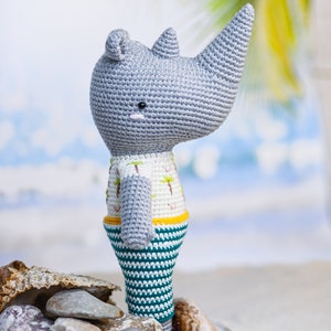 Knitted Rhino Toy for Children Crochet Rhino Toy for | Etsy