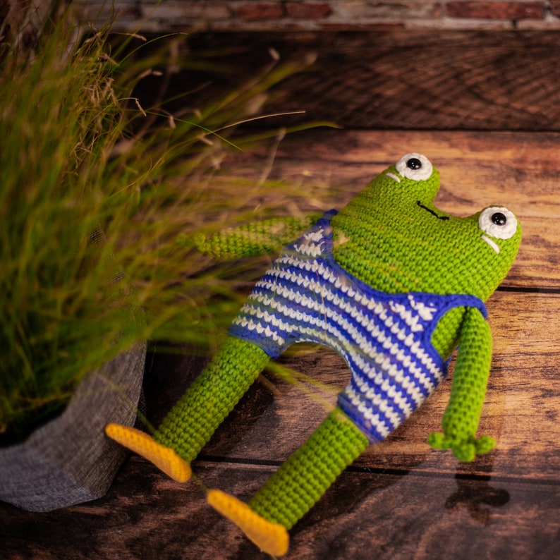 Best Knitted Frog for Children Handmade Toy Frog for a Gift - Etsy