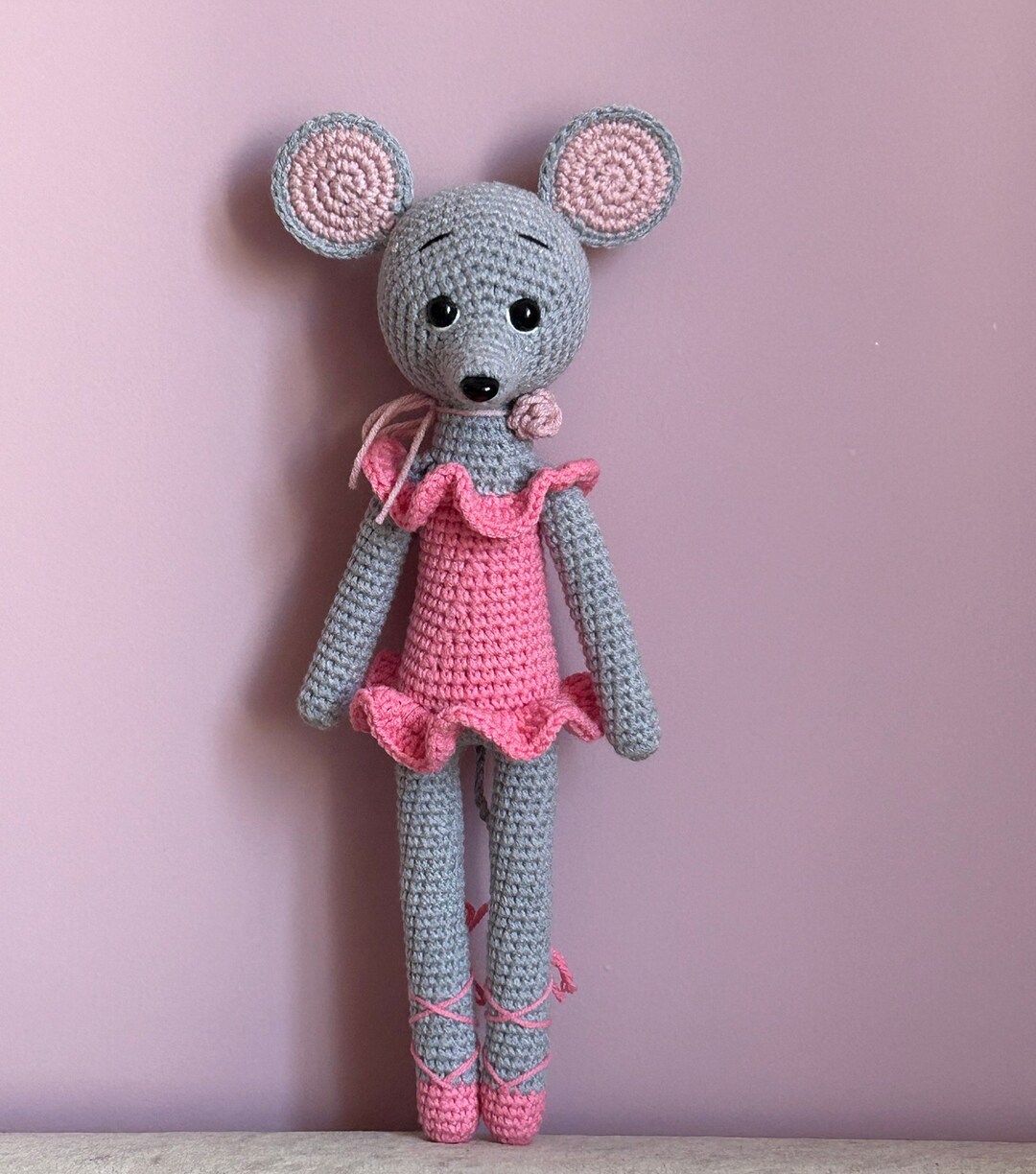 Ballerina Mouse/knitted Mouse/mouse Toy/soft Toy/mouse/amigurumi ...