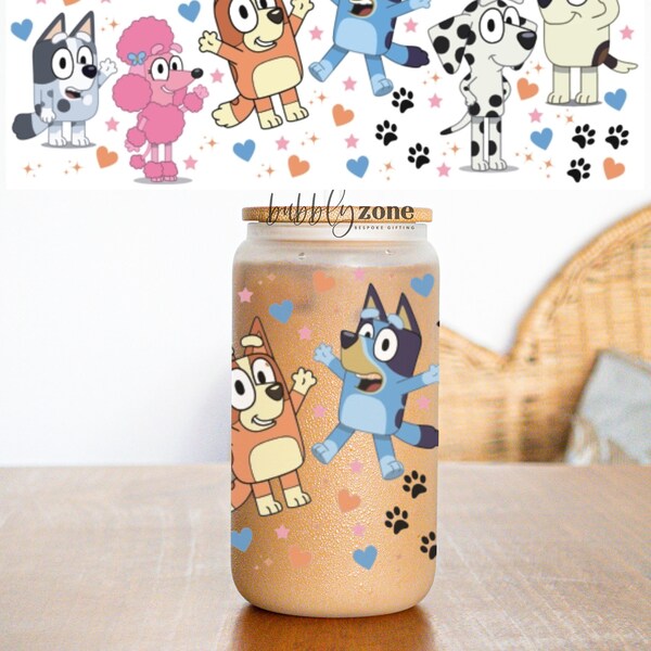 Uv Dtf Cup Wrap Bluey - Etsy