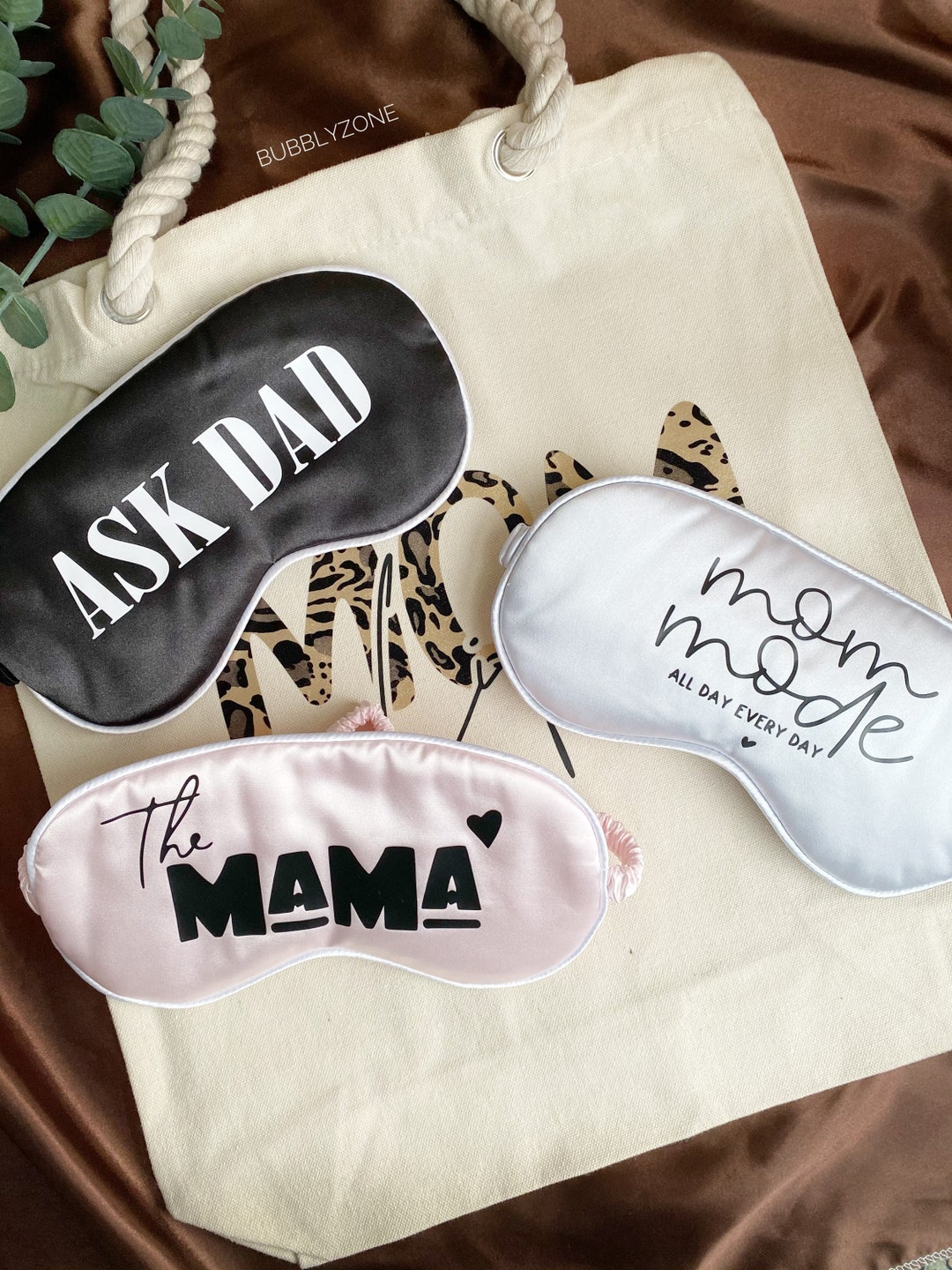Mothers Day Sleep Mask/ Satin Eye Mask/ Gifts for Moms/ Mom Mode/ Ask ...