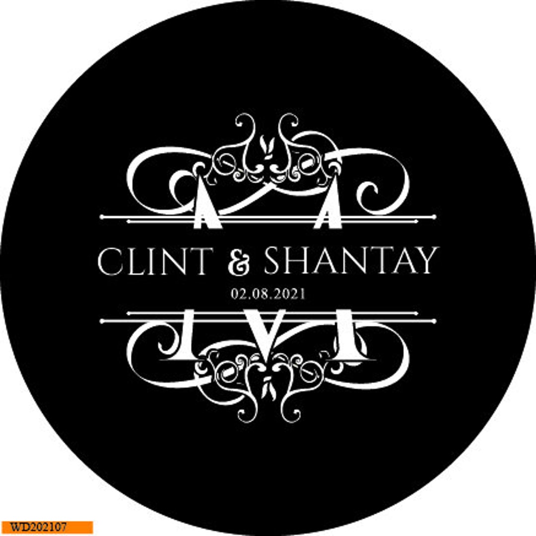 Digital Custom Personalized Gobo Monogram for Wedding, Wedding Gobo ...