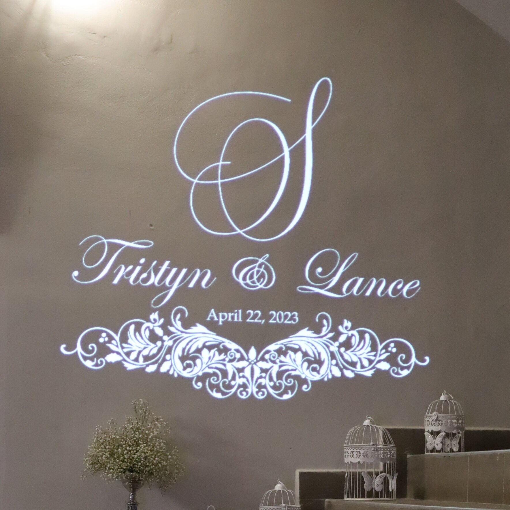 Digital Custom Personalized Gobo Monogram for Wedding Wedding - Etsy
