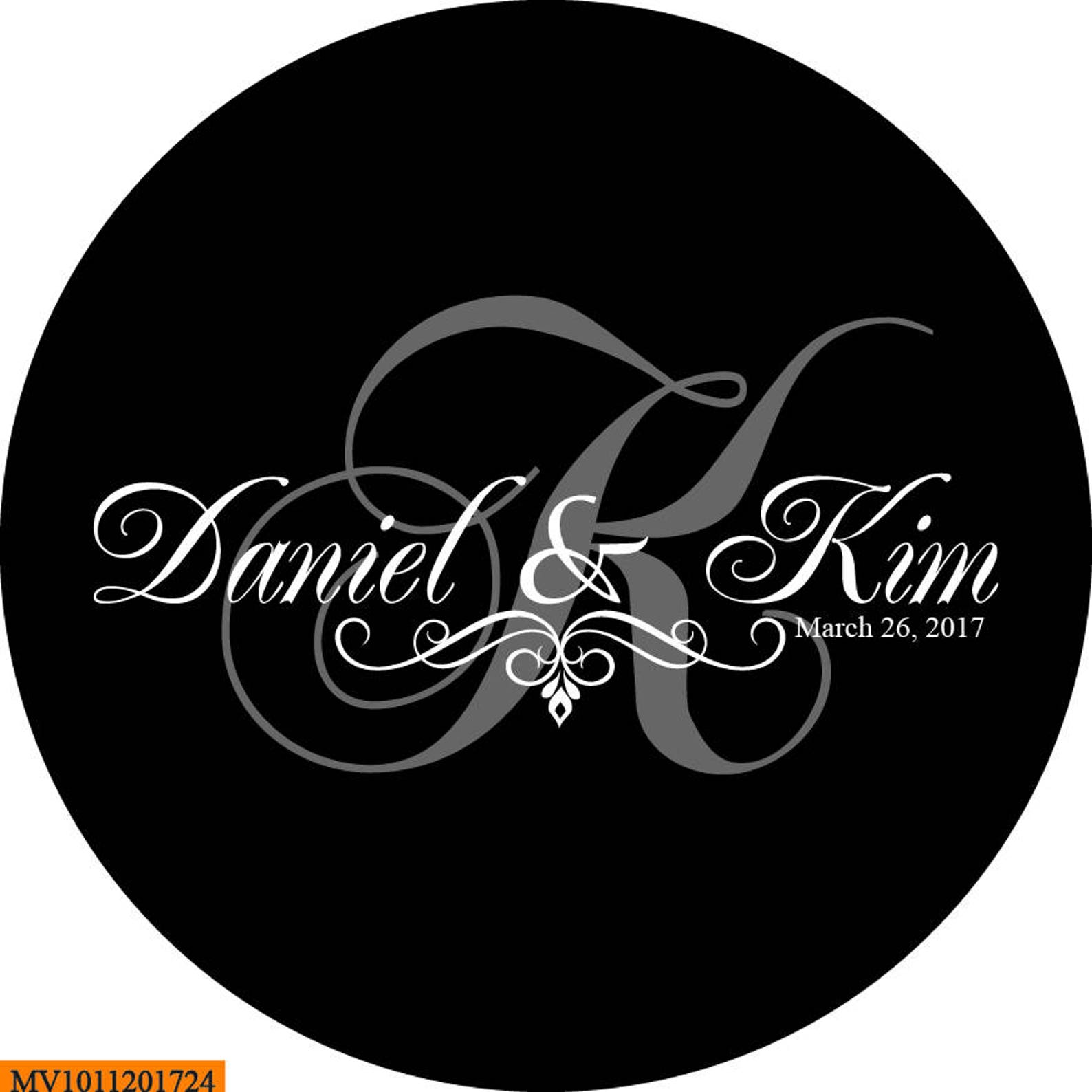 Monogram for Wedding, Gobo Monogram, Wedding Gobo Monogram, Static Gobo ...