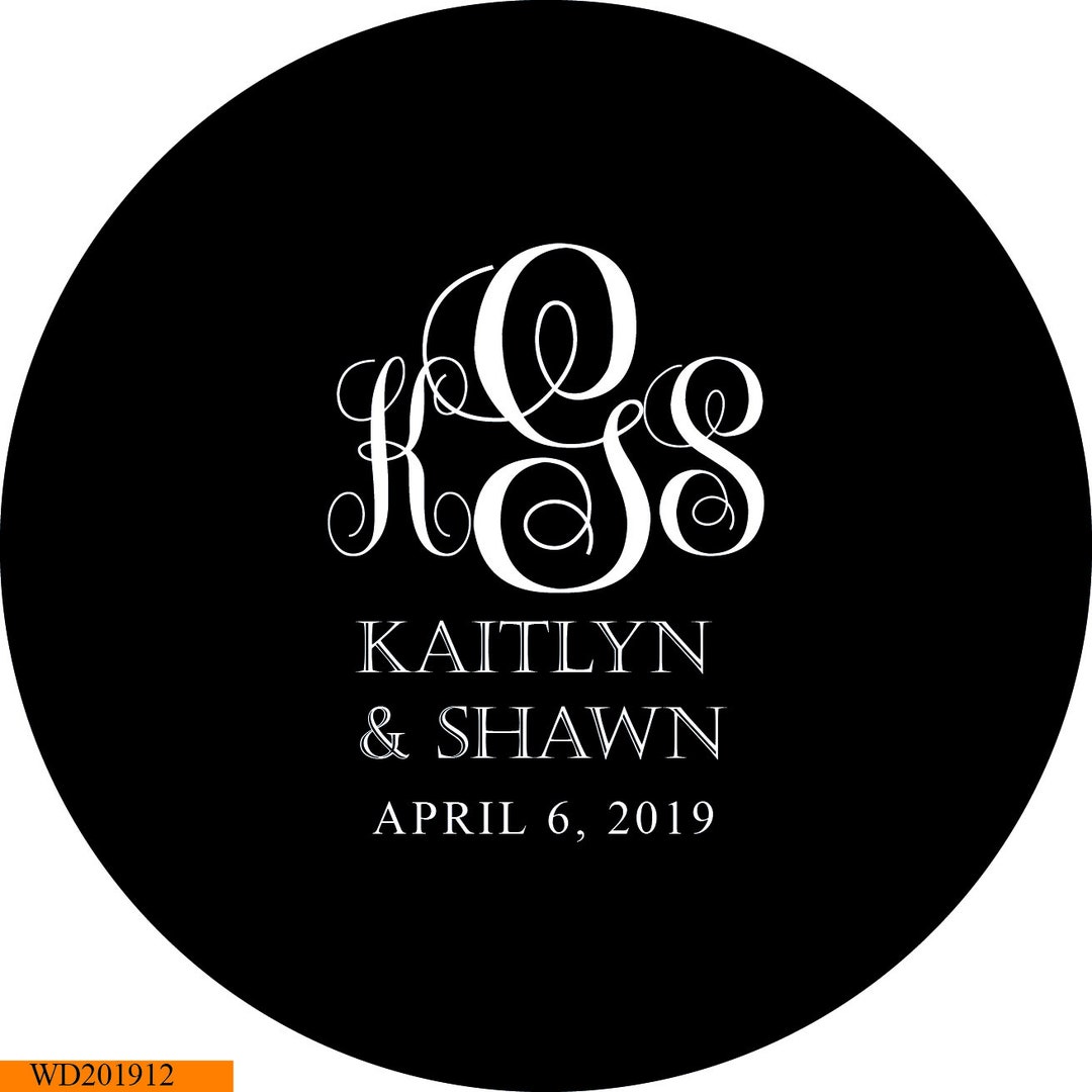 Digital Custom Personalized Gobo Monogram for Wedding, Wedding Gobo ...