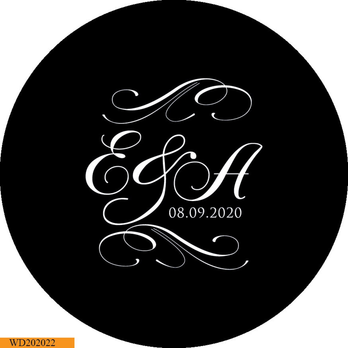 Digital Custom Personalized Gobo Monogram for Wedding Wedding - Etsy